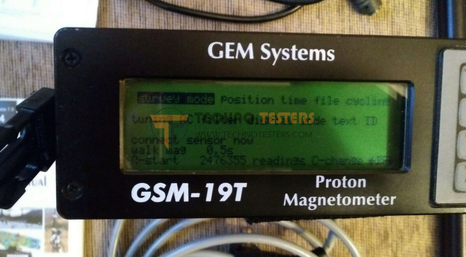 Magnetometer GEM Systems GSM-19T(W) walking mode - Techno Testers
