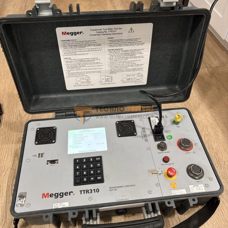 Megger TTR310 Three Phase Transformer Turn Ratio-Used - Techno Testers